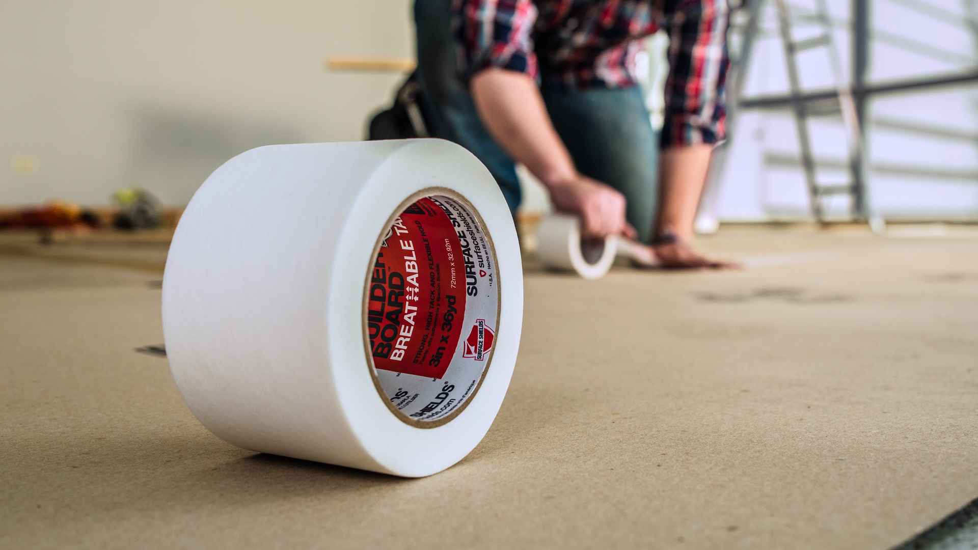 INTRODUCING BUILDER BOARD BREATHABLE TAPE. - Surface Shields