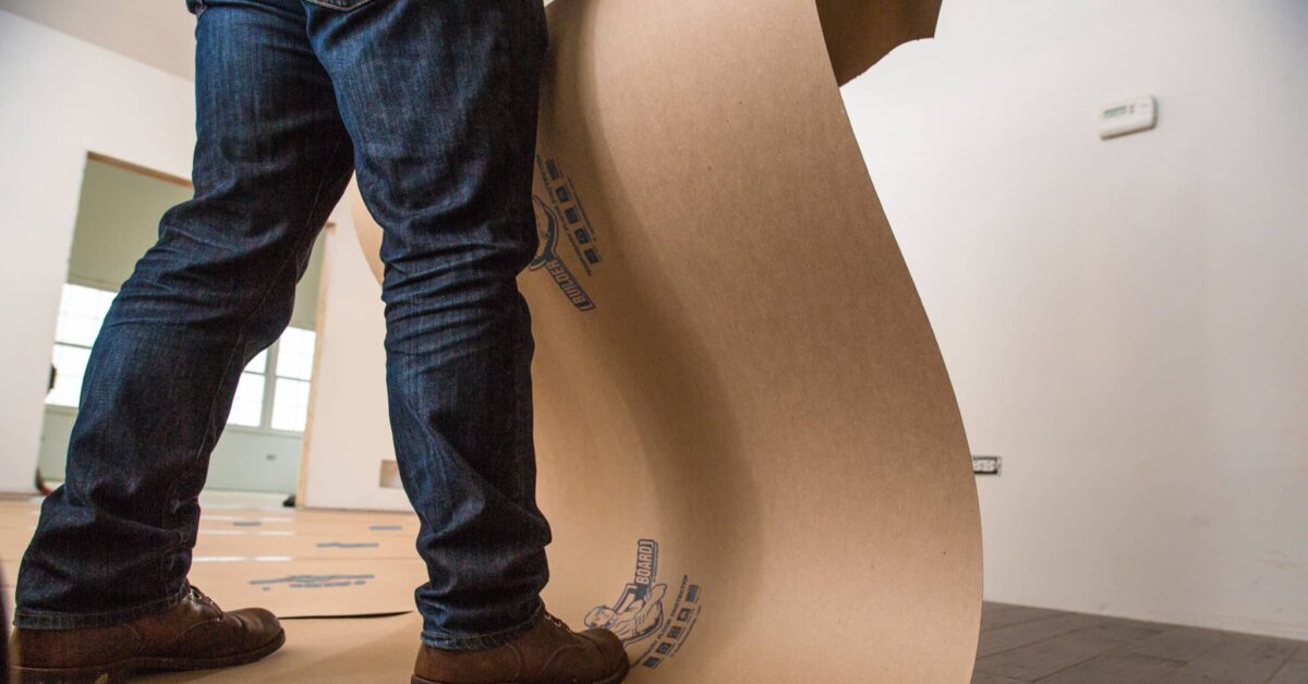 How to Lay Floor Protection Board Flat | Surface Shields